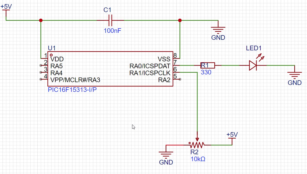 Using a Potentiometer with a PIC Microcontroller To Change Flash Rate ...